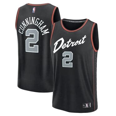 Mens Fanatics Cade Cunningham White Detroit Pistons Fast Break Replica Jersey Association