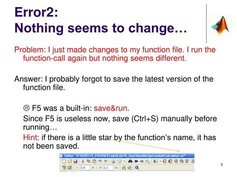 Ppt Programmer Defined Functions Common Errors Powerpoint