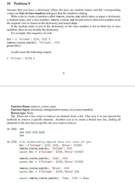 solved 10 problem 9 assume that you have a dictionary where