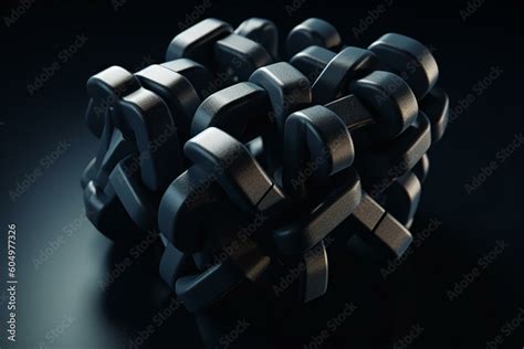 Interlocking Shapes Fitting Together To Create A Larger Whole