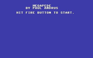 Megapede Commodore Game Download Disk Tape Lemon