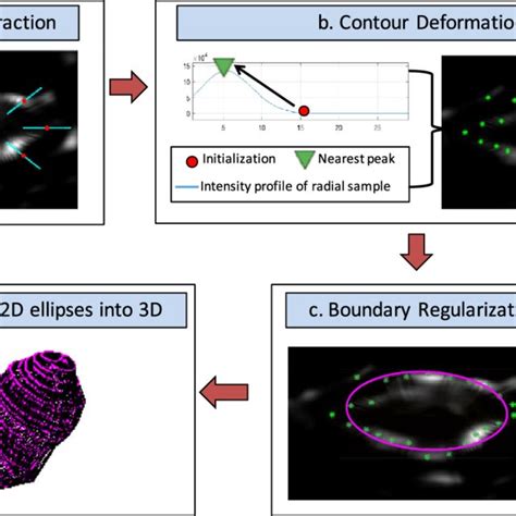 steps 2À5 of the stacked ellipse se algorithm workflow a