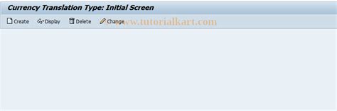KE C SAP Tcode EC PCA Maintain Currency Transl