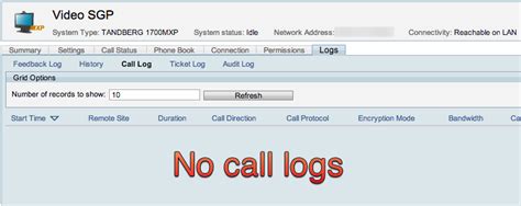 Video Conferencing Endpoint Not Saving CDR In TMS Seewes