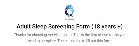 Book Online Adults Sleep Screening Aer Healthcare Sleep