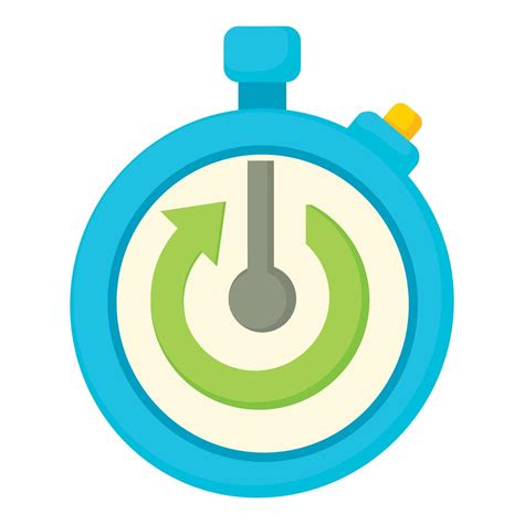 Stopwatch With Green Arrow Icon Cartoon Style 15212259 Vector Art At Vecteezy