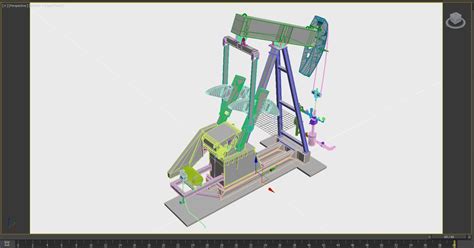 Animated Oil Pump Jack 3d Model 50 Max C4d Free3d