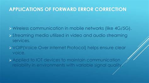 understanding forward error correction enhancing data transmission