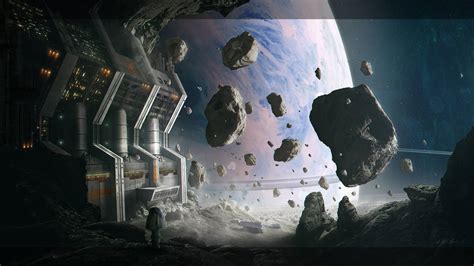 Asteroid Mining Facility By Gabrielbstiernstrom On Deviantart