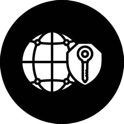 Premium Vector Key Network Icon Style