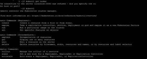 Kubernetes The Connection To The Server Localhost8080 Was Refused
