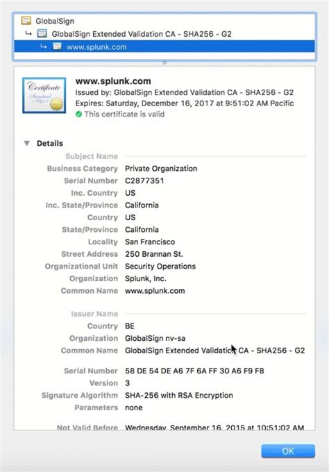 splunk ssl certificate
