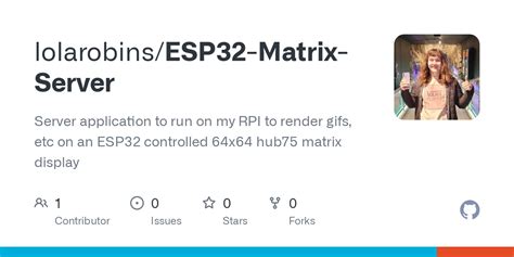 Github Lolarobins Esp32 Matrix Server Server Application To Run On
