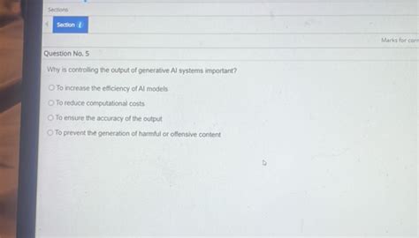 Sections Section Marks For Corr Question No StudyX