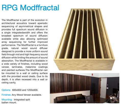 RPG DIFFUSERS Online Acoustics RPG DIFFUSERS Online Acoustics