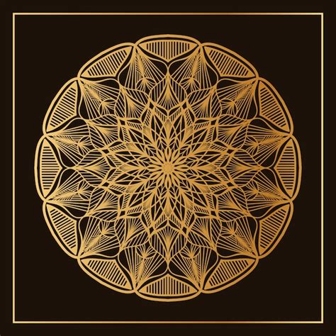 Premium Vector Classical Golden Mandala Pattern