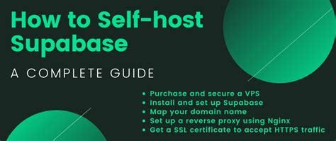 How To Self Host Supabase A Complete Guide Dev Community