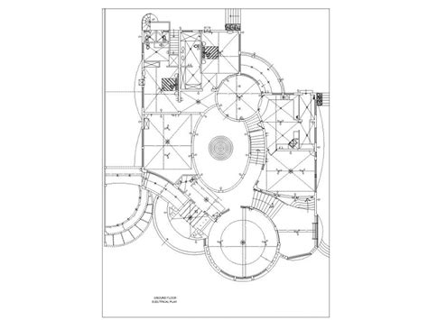Ellipse Shaped Villa Design Ground Floor Electrical Plan Dwg Thousands Of Free Autocad Drawings