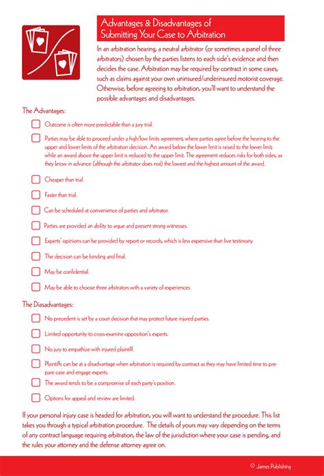 Advantages And Disadvantages Of Submitting Your Case To Arbitration