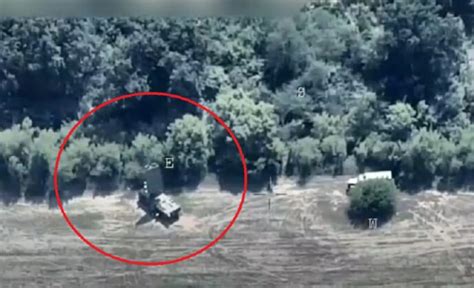 Ukrainian Soldiers Blow Up Russian Counter Battery Radar System