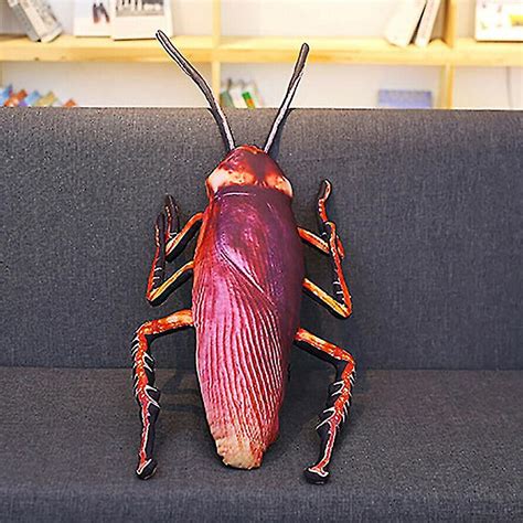 Vivid 3d Simulation Cockroach Plush Cushion Prank Props Insect Nap Toy Fruugo Dk