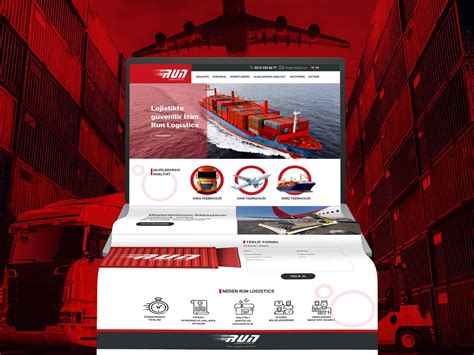 Run Logistics Website Design Serkan Hursgunel Branding Ui Ux