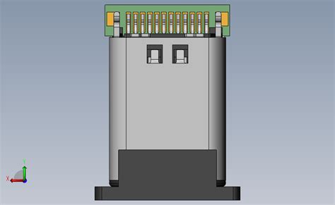 Type C型母头 公头内部详图 Solidworks 2016 模型图纸下载 懒石网