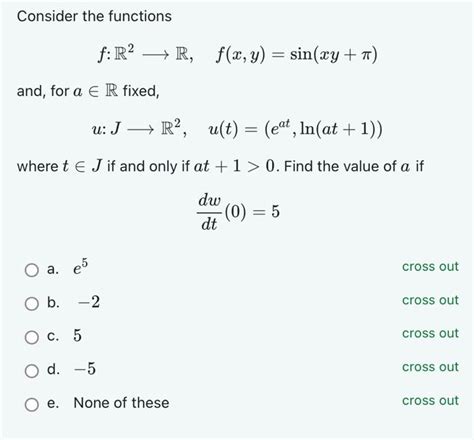 solved consider the functions f r2 r f x y sin xy π and
