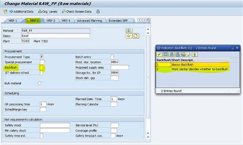 5 Use Of Backflush And Auto Goods Receipt Functionality With Example