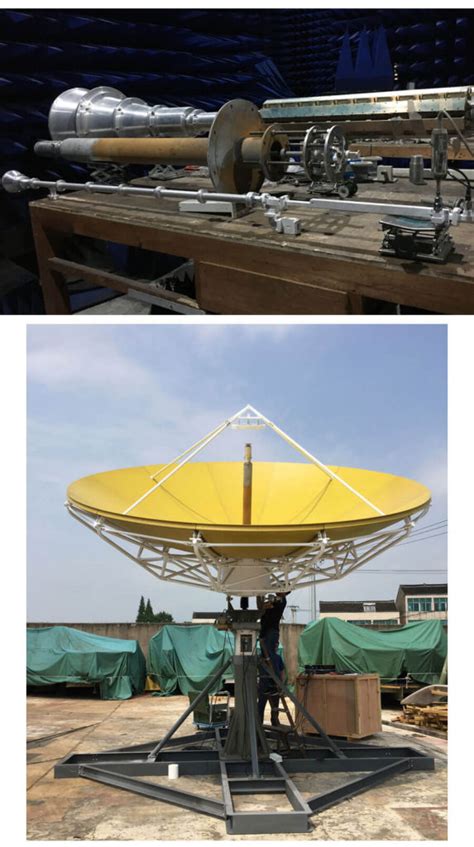 [dolph Microwave] 4 5 Meter Turning Head Antenna With Ext Ka Band Tx27 5 To 31 0 Ghz Rx17 7 21