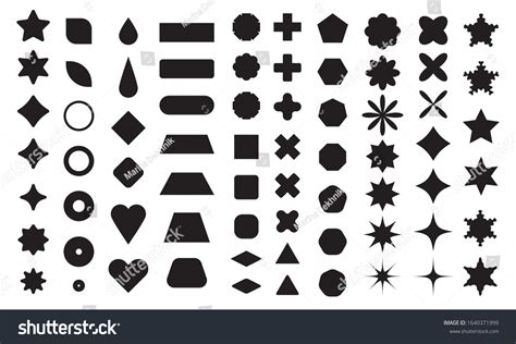 Vector Basic Shape Collection Your Design Stock Vector (Royalty Free) 1640371999 | Shutterstock