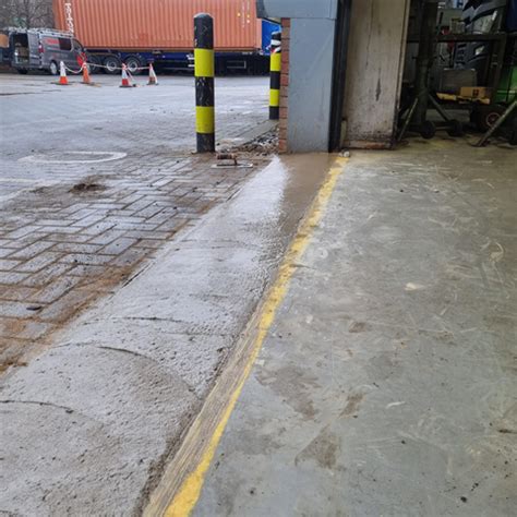 Concrete Ramp Installation And Drainage Repair Midland Maintenance