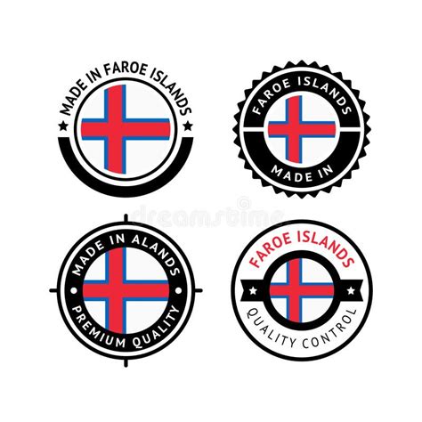 National Flag Of The Faroe Islands Stock Vector Illustration Of