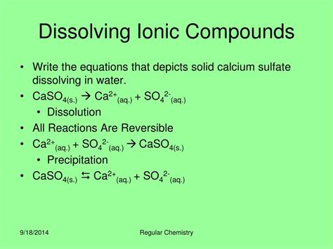 Ppt Assignment 70 Solubility Equilibria Powerpoint Presentation