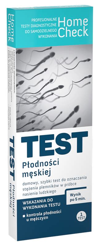 Home Check Test Na Płodność Dla Mężczyzn 1szt Aptekadziecka Pl
