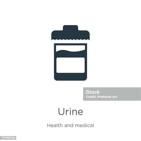 소변 아이콘 벡터입니다 흰색 배경에 고립 된 건강 및 의료 컬렉션에서 유행 플랫 소변 아이콘 벡터 일러스트레이션은 웹 및 모바일 그래픽 디자인 기호 Eps10에 사용할 수