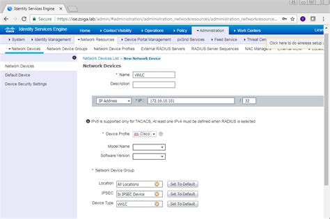 Zbise07 Cisco Ise Adding Network Access Devices Nads Cisco Vwlc Zigbits Where