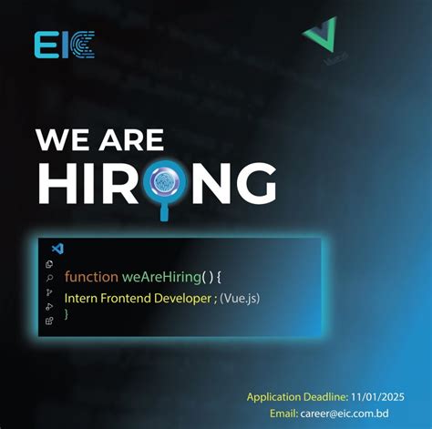 Job Post Intern Frontend Developer Vuejs Employment Type Full Time