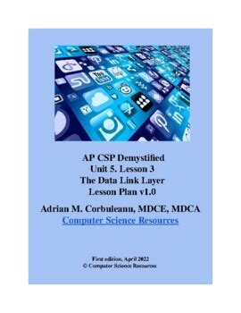 Adrian S AP CSP Demystified Data Link Layer Lesson Plan Internet