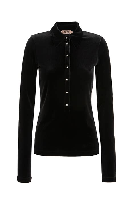 Бархатный кардиган No 21 на Babochka Ru арт F121 4734 цвет Черный цена 34790