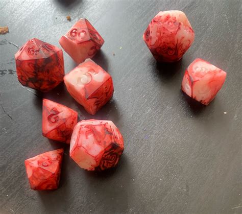 Oh I Make Dice Too Image Id A Photograph Of A Set Of Eight Bloody