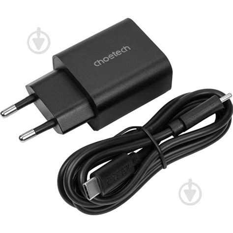 ᐉ Зарядное устройство Choetech Usb Type C 25w Pd Pps • Купить в Киеве