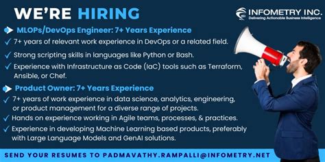 Infometry Inc On Linkedin Hiringnow Mlops Devopsengineer
