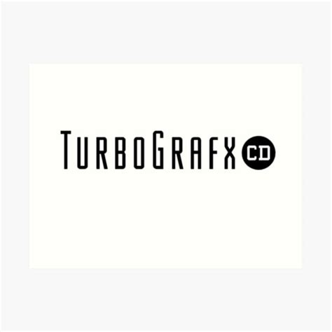 Turbo Grafx CD Logo Art Print For Sale By CDSmiles Redbubble
