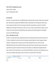 Embedded Systems Lab Flashing LEDs With MSP Board Course Hero