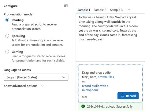 如何在 Azure Ai Foundry 入口網站中使用發音評定 Azure Ai Services Microsoft Learn