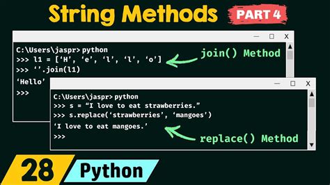 String Methods In Python Part YouTube