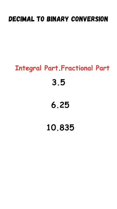 Digital Electronics 04 Decimal To Binary Conversion Part 2 Tamil