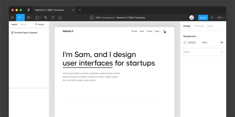 Webfolio X Portfolio Figma Template Free Figma Resource Figma Resource