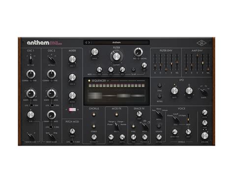 Anthem Analog Synthesizer Universal Audio